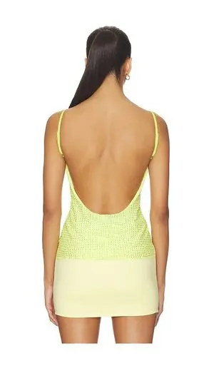 AREA Crystal Hotfix Cami Top