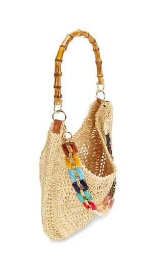 BTB LOS ANGELES Isla Raffia Hobo Bag