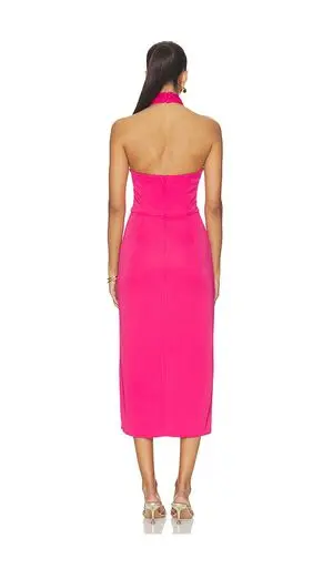 Cinq À Sept Kaily Halter Dress - Fuchsia
