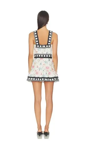 Amanda Uprichard X Revolve Lena Romper - White,black
