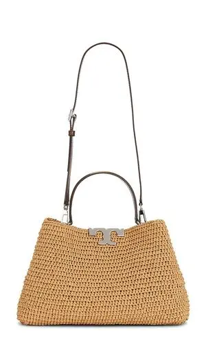 Tory Burch Eleanor Straw Satchel Bag
