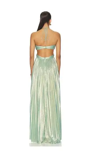 Retrofete Keira Halterneck Gown - Mint