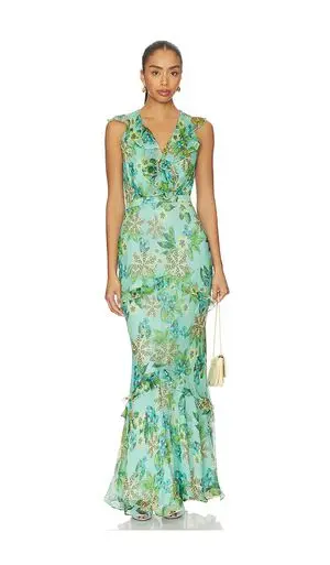 Saloni Rita" Floral Maxi Dress