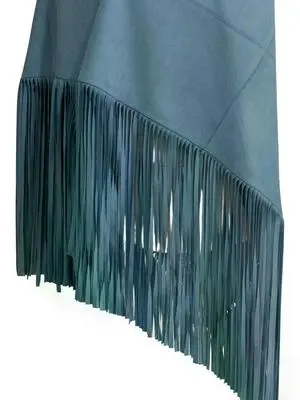FURLING BY GIANI Fringed Suede Scarf