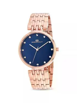 OCEANAUT Rose Gold-tone Stainless Steel Quartz Watch - Blue