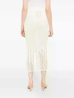 UMA WANG Frayed Midi Skirt