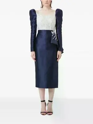 GATTINOLLI BY MARWAN Beaded Midi Dress