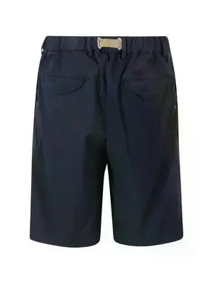 WHITE SAND Belted Pleated Shorts