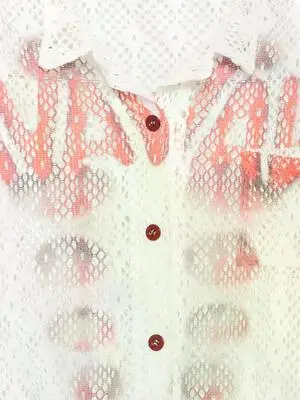 AVAVAV Open-knit Logo Shirt