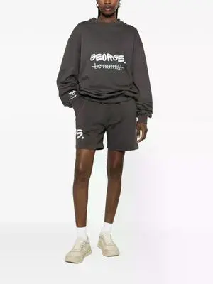 GEORGE. George Logo Print Shorts