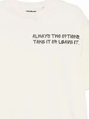 GEORGE. Cotton T-shirt With Slogan Print