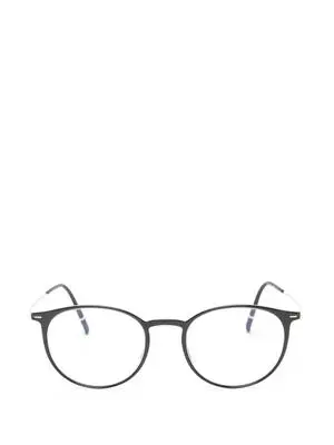 SILHOUETTE Round-frame Eyeglasses - Black