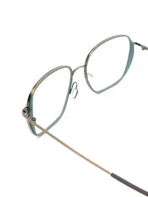 Orgreen Spiral 3d Ring Square-frame Eyeglasses - Gold