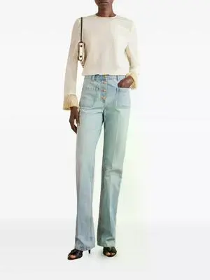 Valentino Garavani Round Neck Blouses