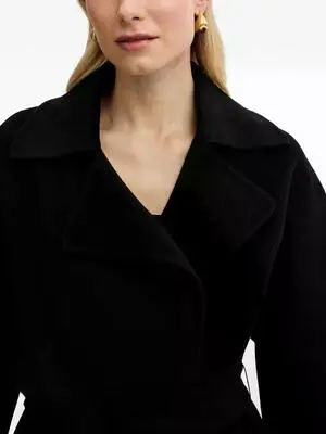 Elisabetta Franchi Belted Three-quarter Sleeve Coat
