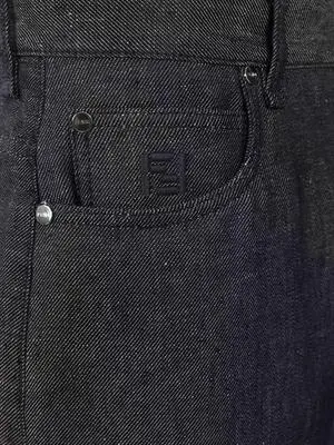Fendi Logo-embroidered Straight Leg Jeans