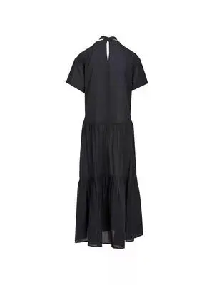Max Mara Alloro Tiered Halterneck Dress