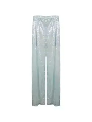 TWENTY FOURHAITCH Sequin Embellished Satin Detail Trousers
