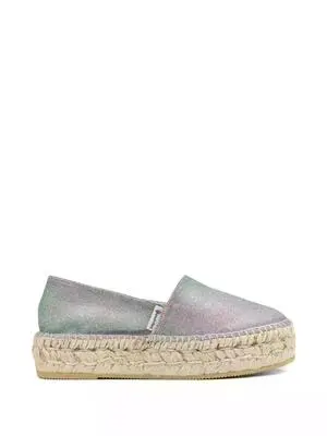 ESPADRILLES Glitter-effect Platform