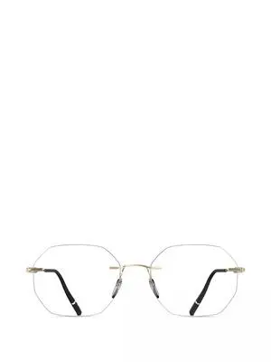 SILHOUETTE Timeless Visionary Geometric Eyeglasses - Gold