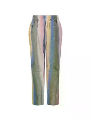 MAPOÉSIE Striped Straight-leg Trousers