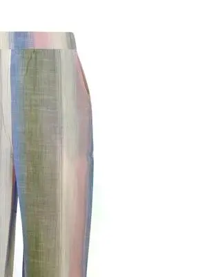 MAPOÉSIE Striped Straight-leg Trousers