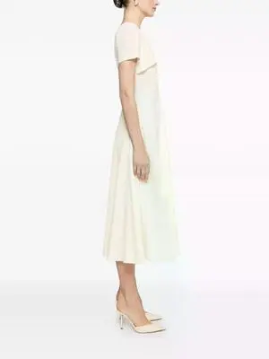 NISSA Ruffled A-line Dress - Neutrals