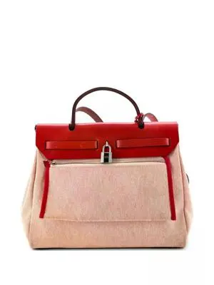 Hermès Herbag Zip Pegase Pop Toile And Leather Shoulder Bag