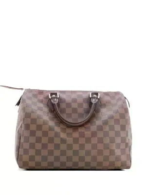 LOUIS VUITTON Speedy 30 Satchel Handbag - Brown