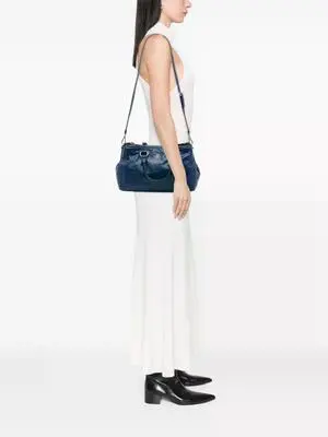 Prada Soft Calf Double Zip Convertible Tote Satchel