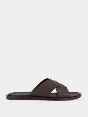 Orlebar Brown Muro Leather Sandals - Brown