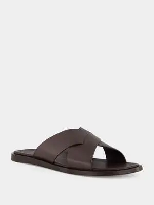 Orlebar Brown Muro Leather Sandals - Brown