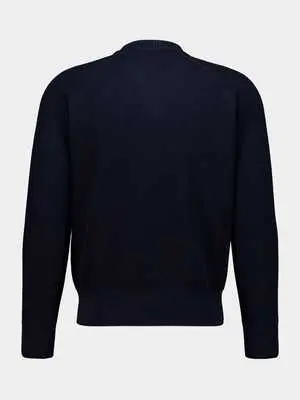 PIACENZA CASHMERE 1733 Navy Cotton Textured Zip-up Bomber Jacket
