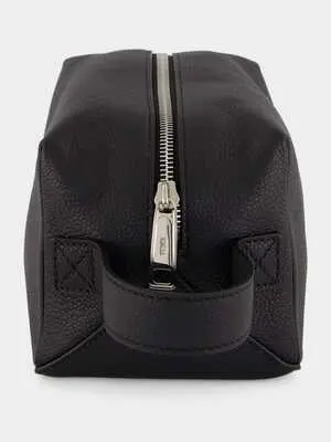 Fendi Leather Toiletry Case - Black