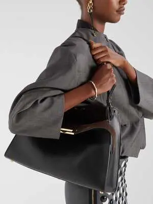Fendi Large Leather Bag - Black