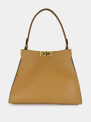 Fendi Cappuccino Way Medium Bag - Brown