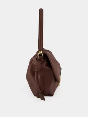 Fendi Nappa Leather Mamma Baguette Bag - Brown