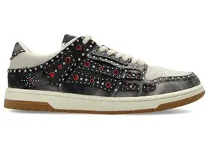 Amiri Skel Top Low Studded Sneakers - Black