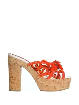 Dolce & Gabbana Majolica-print Brocade Clog Sandals