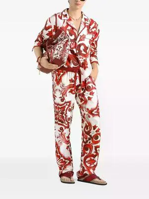 Dolce & Gabbana Majolica-print Vanity Twill Shirt