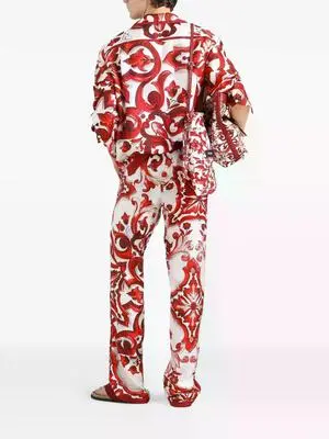 Dolce & Gabbana Majolica-print Vanity Twill Shirt
