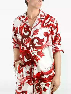 Dolce & Gabbana Majolica-print Vanity Twill Shirt
