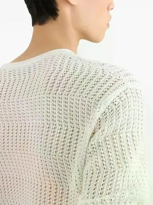 Dolce & Gabbana Silk And Cotton Crochet Pullover