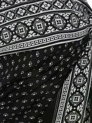 Ermanno Scervino Strapless Geometric Print Maxi Dress