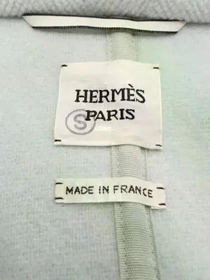 Hermès Wool Herringbone Coat
