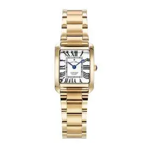 JACQUES DU MANOIR Jacques Du Manoir Swiss Made Emily Stainless Steel Rectangular Watch