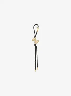 Michael Kors Initial "z" Bag Charm With Speckled Cord - Gold