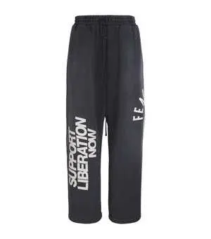 Fear Of God X Dsyf Support Liberation Now Sweatpants - Black