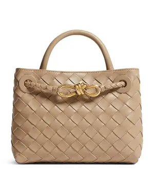 Bottega Veneta Mini Andiamo Top-handle Bag - Neutral