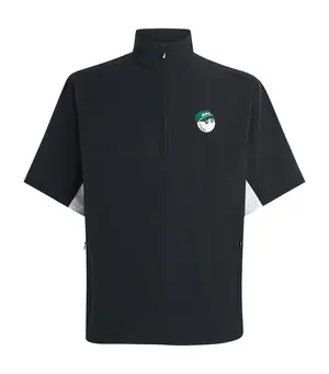 MALBON Pine Quarter-zip Windshirt - Black